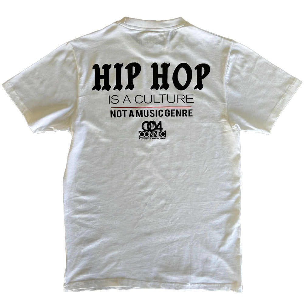 HIP HOP CULTURE TEE WHITE – 004CONNEC