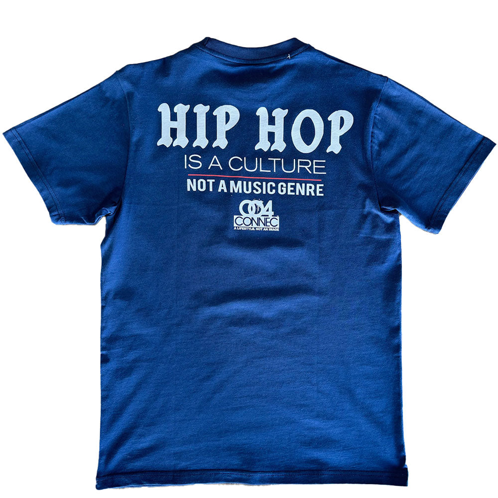 HIP HOP CULTURE TEE NAVY – 004CONNEC